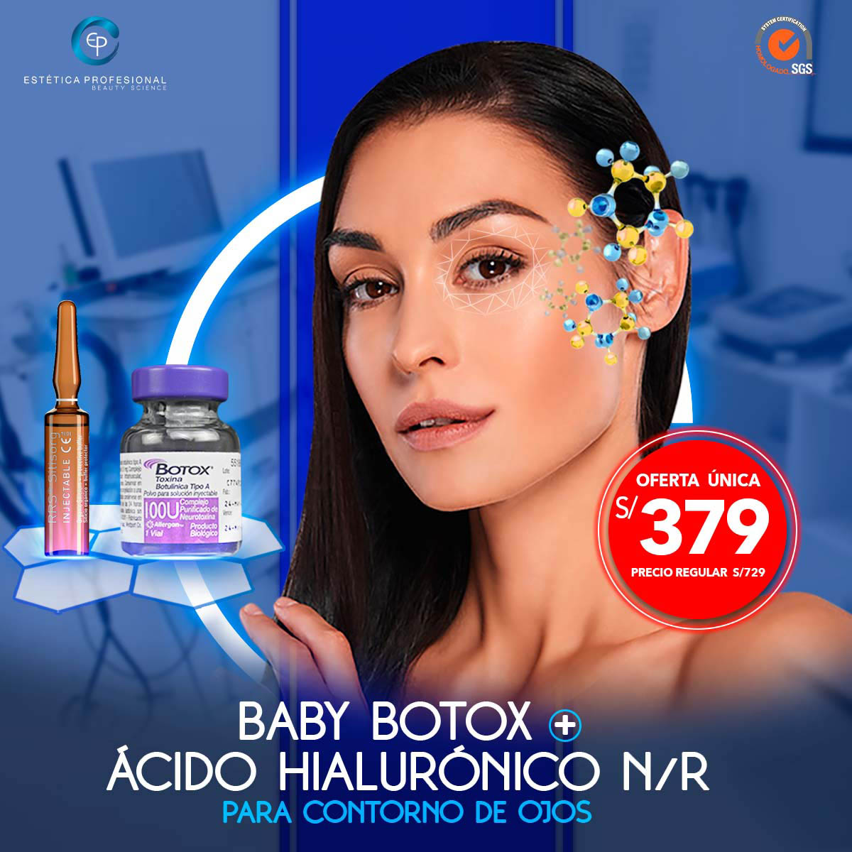 Dermapen con Plasma R/P + Ácido Hialurónico N/R - EP ESTÉTICA PROFESIONAL
