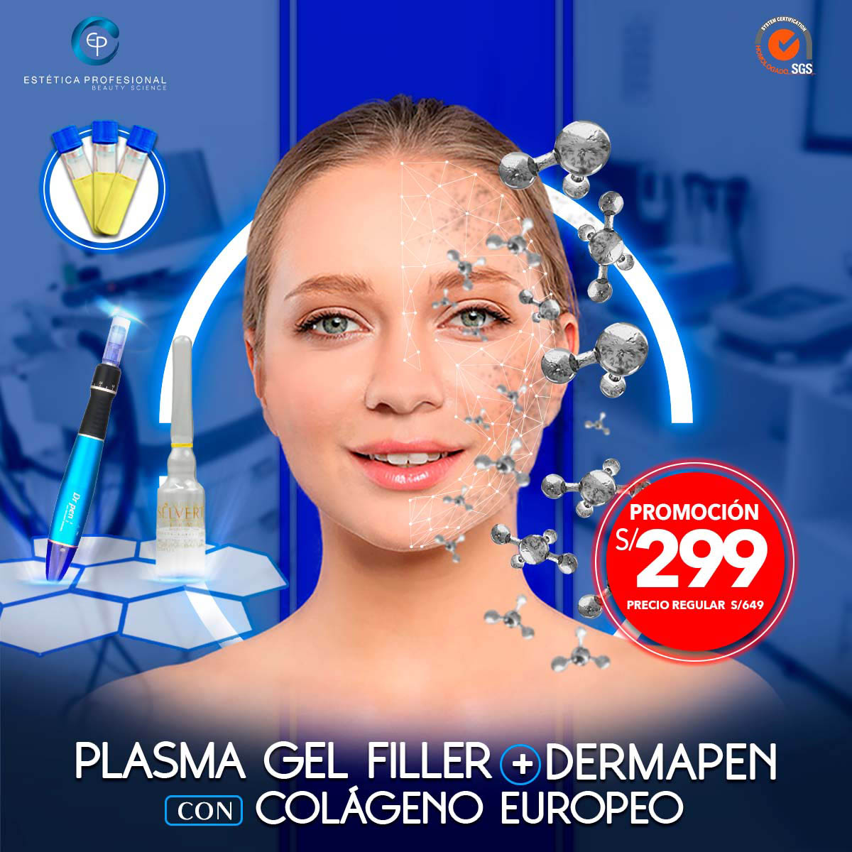 Dermapen con Plasma R/P - Premium - EP ESTÉTICA PROFESIONAL
