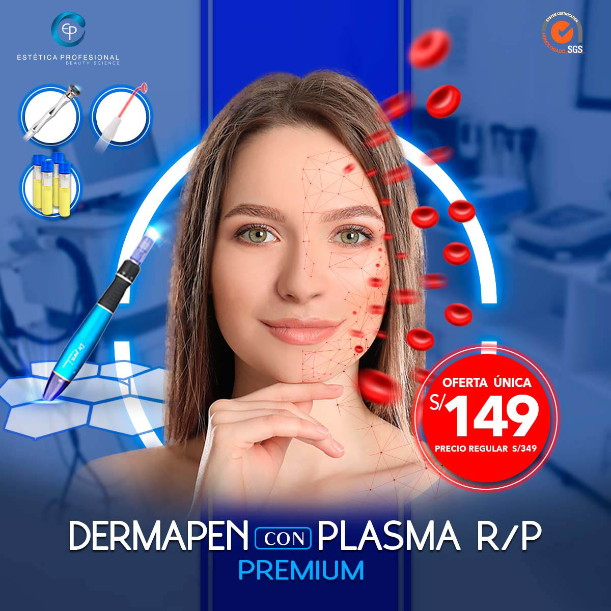 DERMAPEN CON PLASMA RICO EN PLAQUETAS PREMIUM | EP ESTÉTICA PROFESIONAL