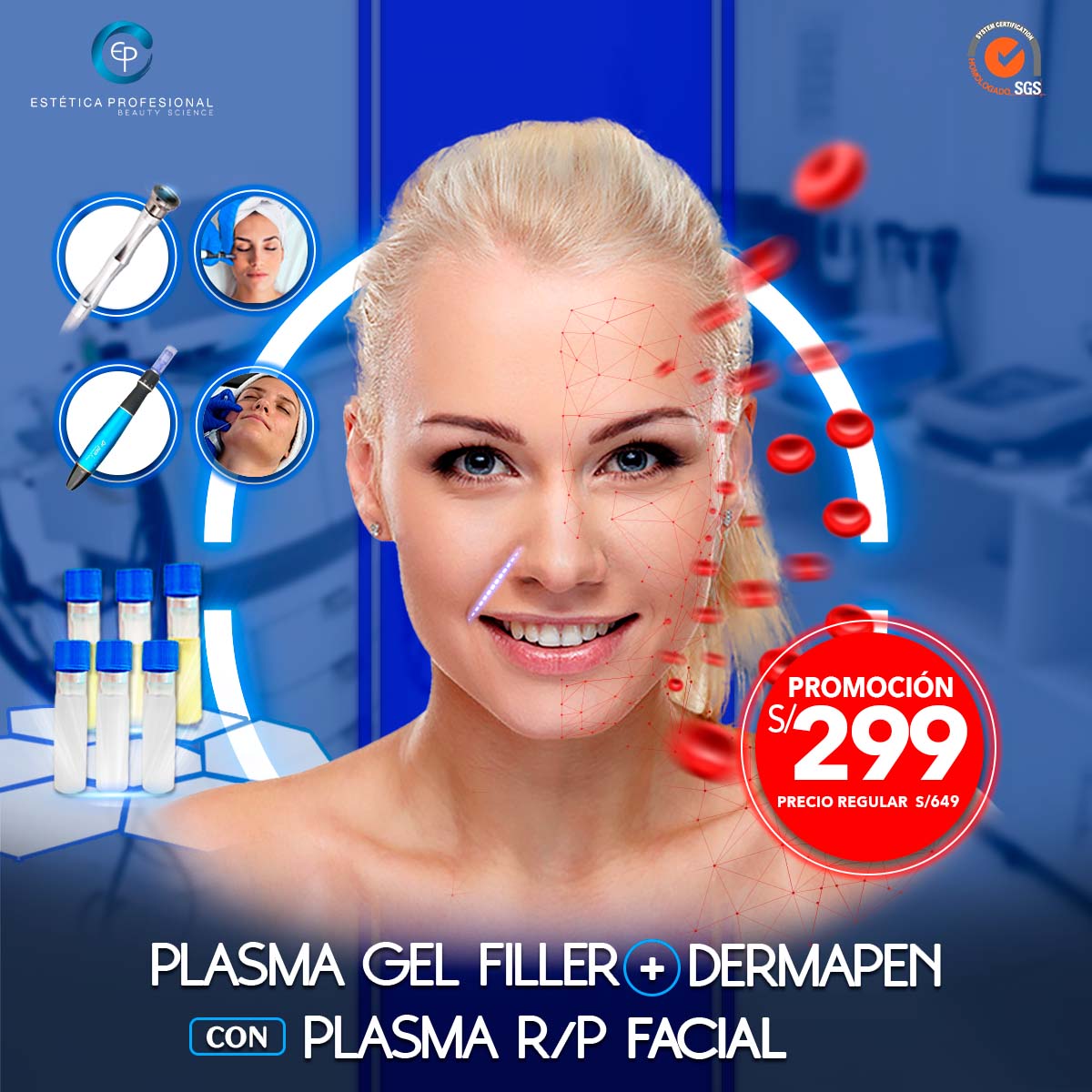 PLASMA GEL FILLER + DERMAPEN CON PLASMA RP FACIAL | EP ESTÉTICA PROFESIONAL