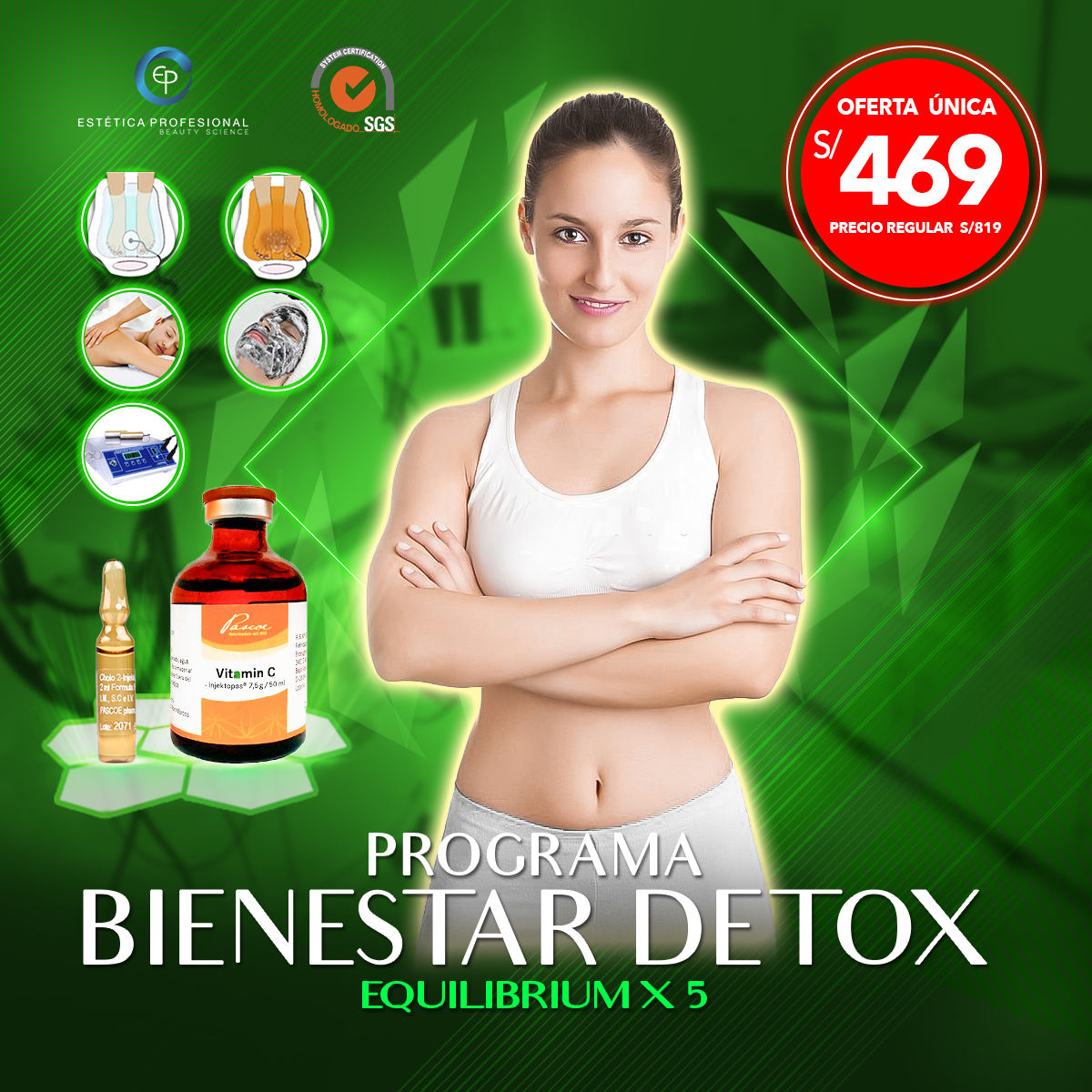 Programa Bienestar Detox – Equilibrium x5 | EP ESTÉTICA PROFESIONAL